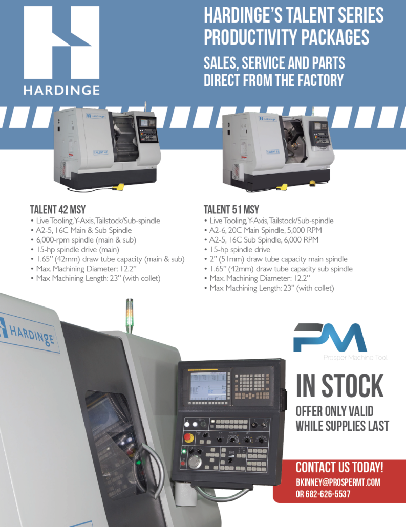 Special Deals – Prosper Machine Tools
